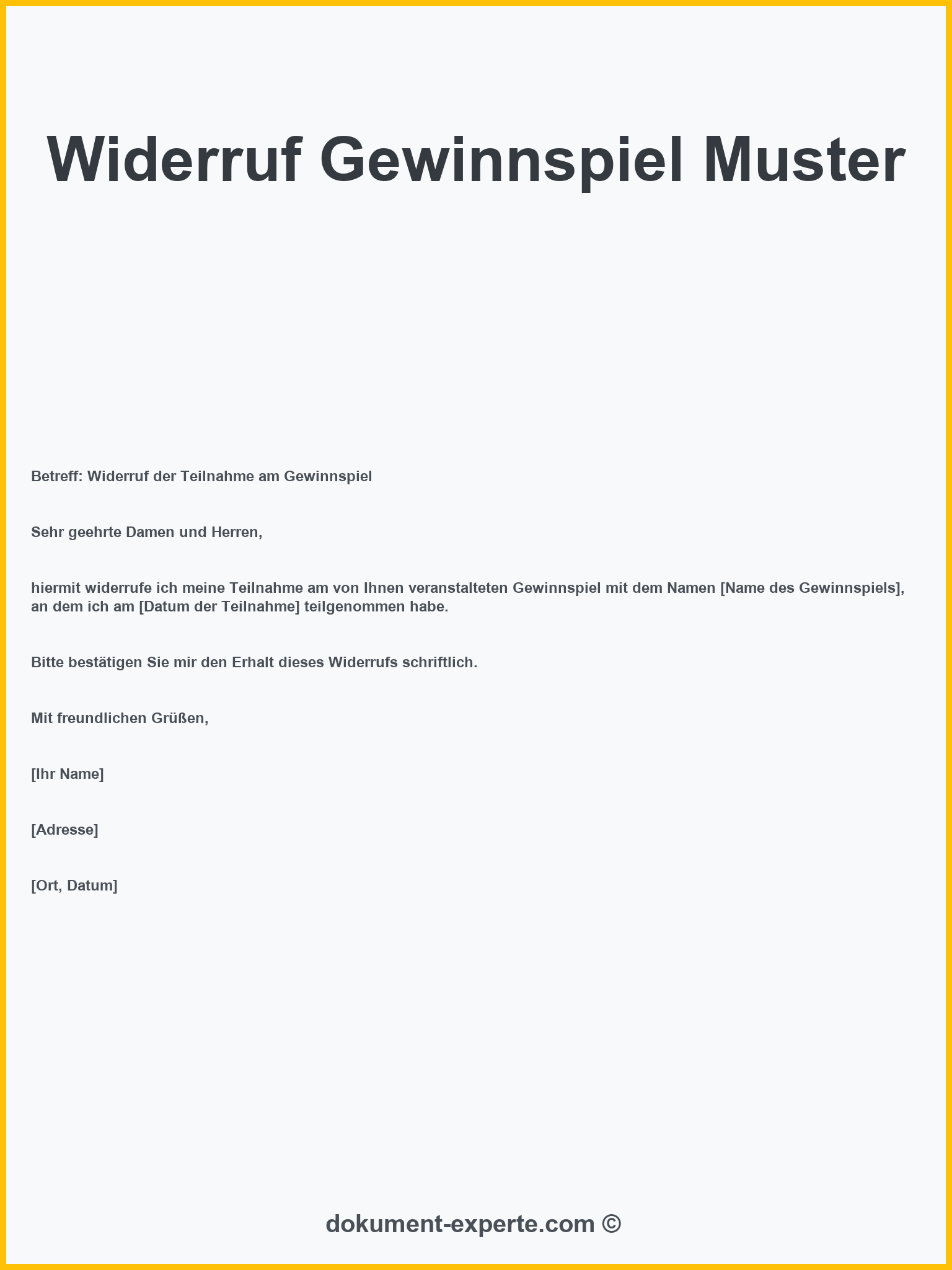 Offizieller Widerruf Ratsel